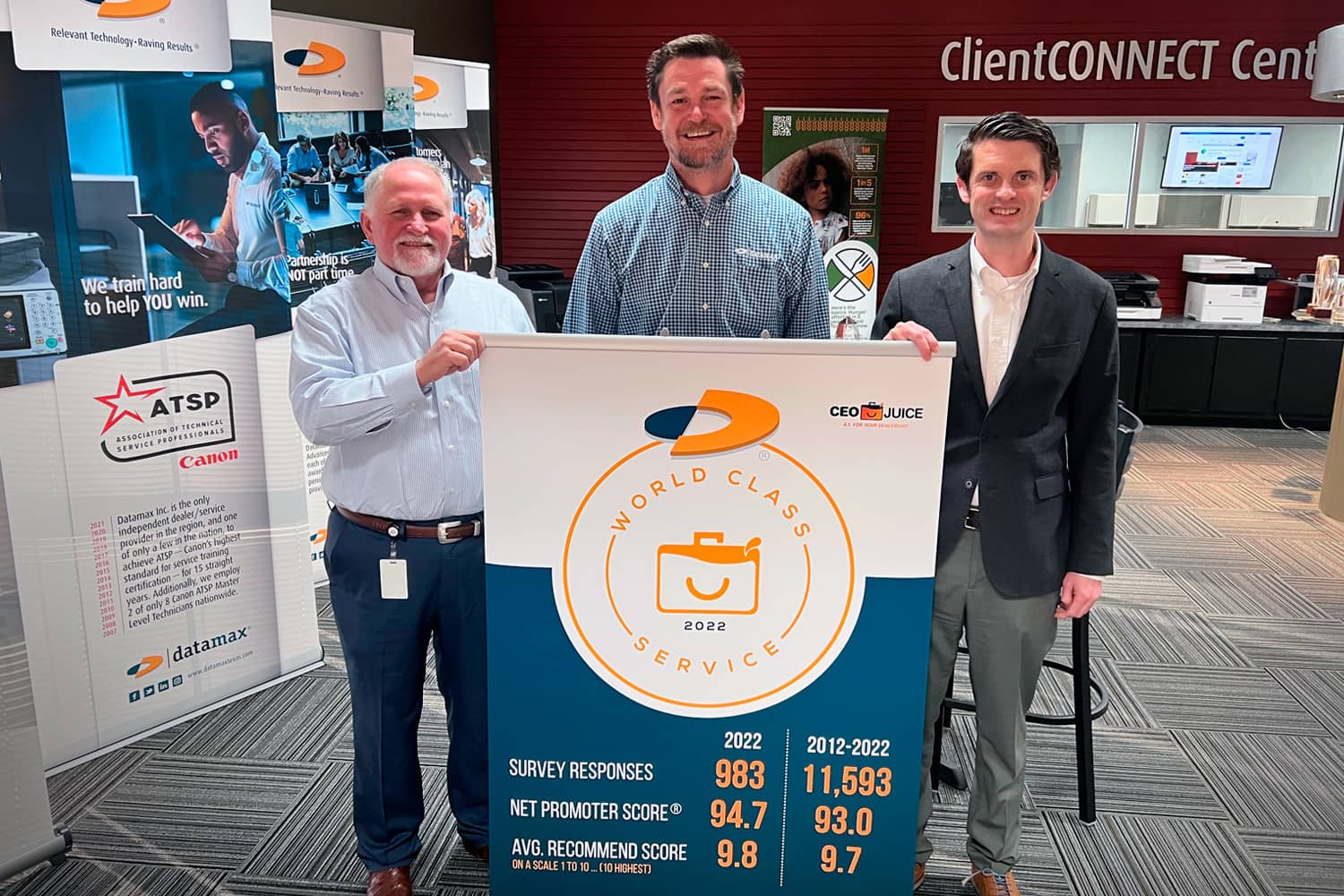 Datamax Inc. Earns 'World Class Service' Award With 94.7 NPS Score