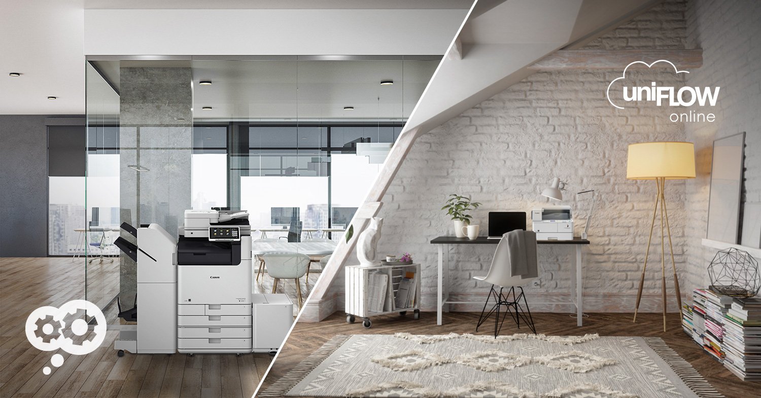 5 Quick Reasons to Use uniFLOW Online in a Hybrid Work Environment